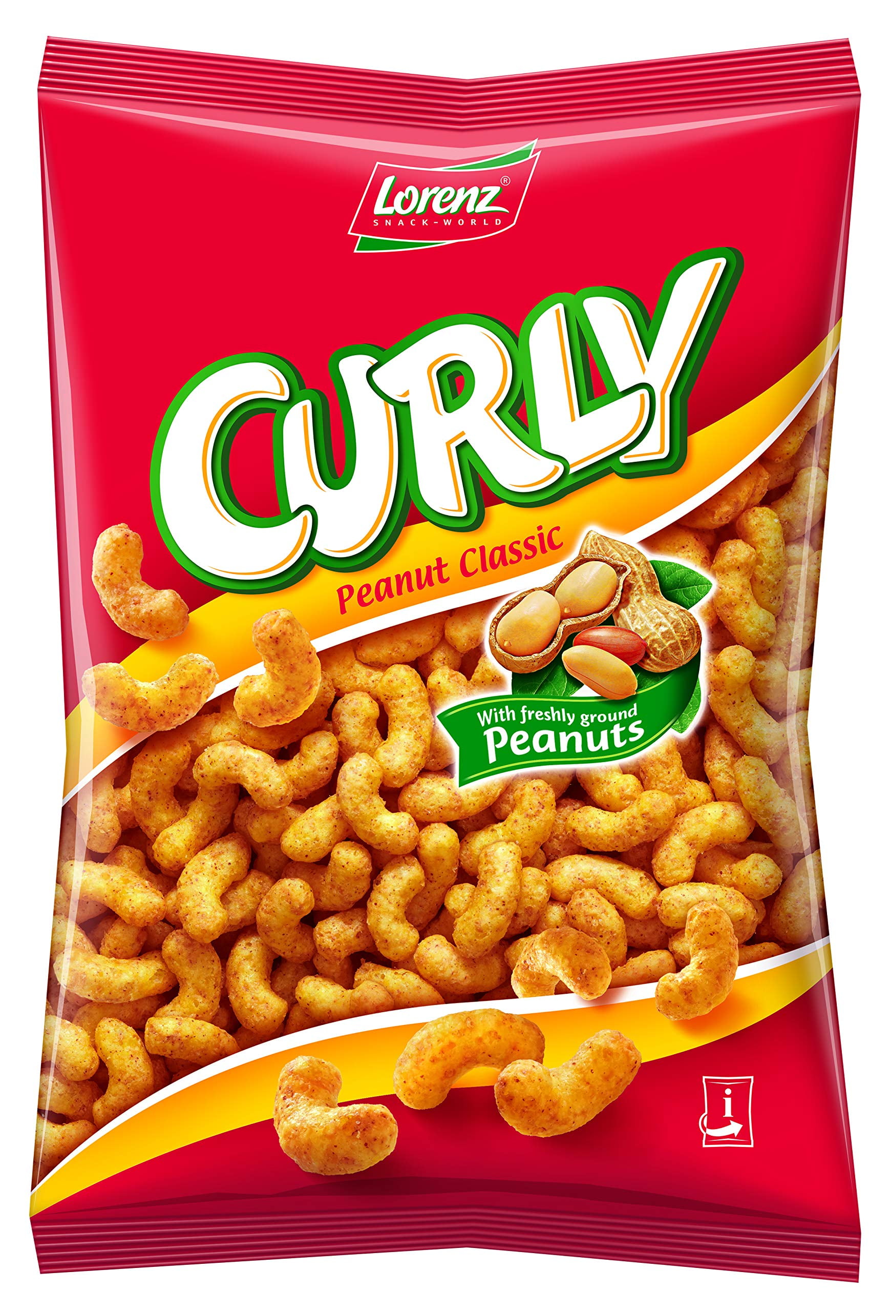 Original Erdnuss Locken Curly Flips Peanut Puffs Bag of 150 g / 5.29 Oz ...