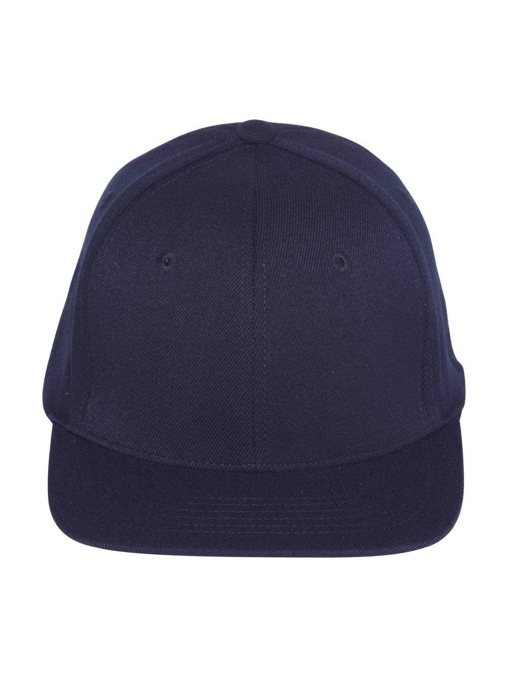 Original FlexFit Flat Bill Baseball Hat Cap, S/M Navy - Walmart.com
