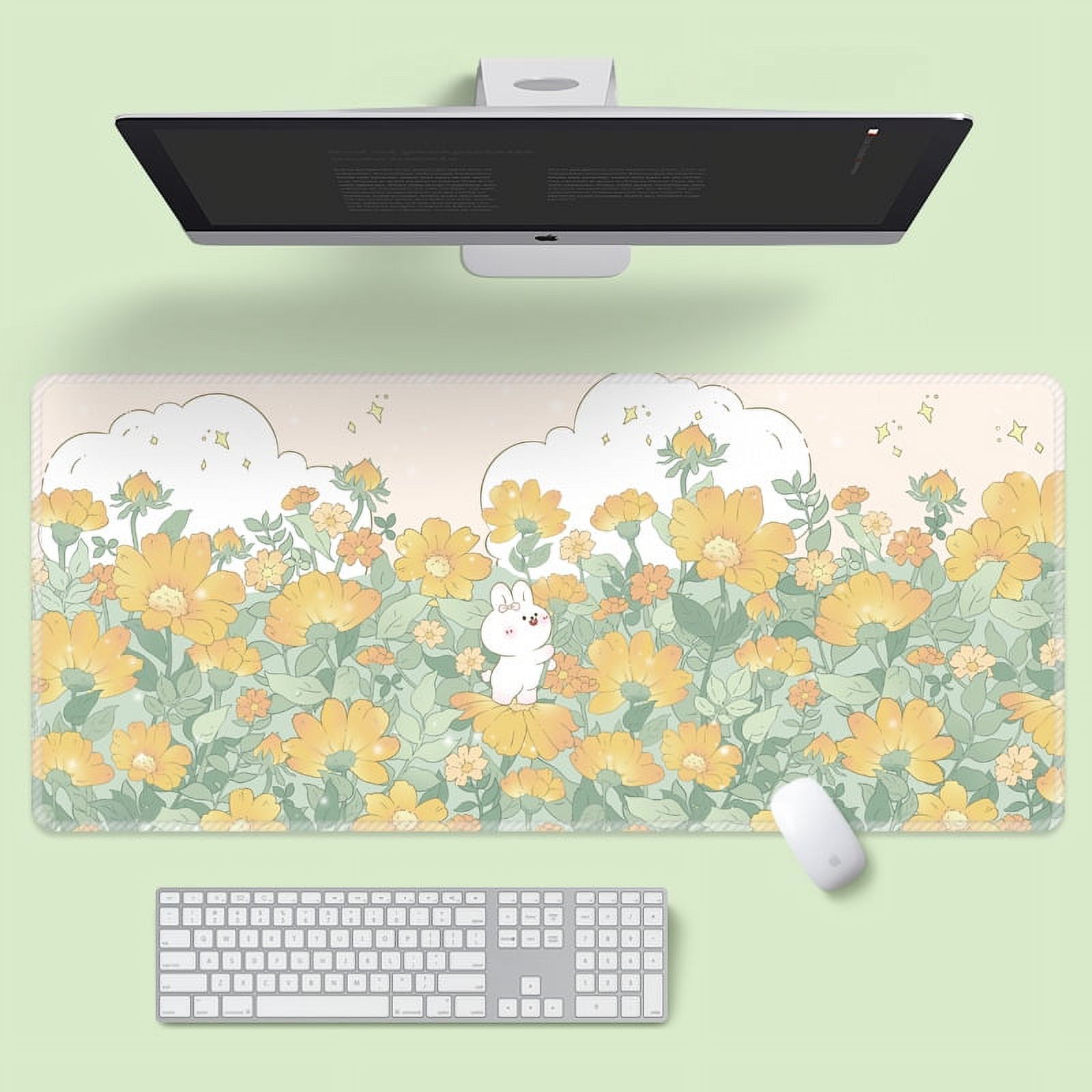Original Flower Mouse Pad Oversized Cute Cartoon ins Laptop Keyboard ...