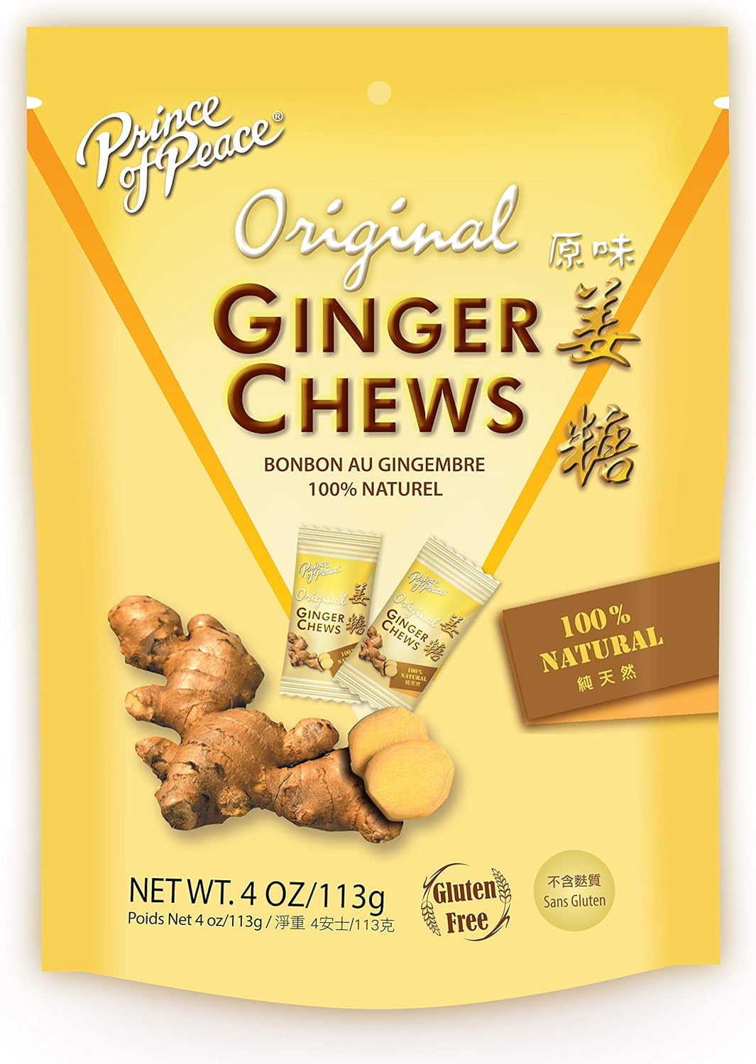 Original Ginger Chews, 4 oz. – Candied Ginger – Candy Pack – Ginger ...