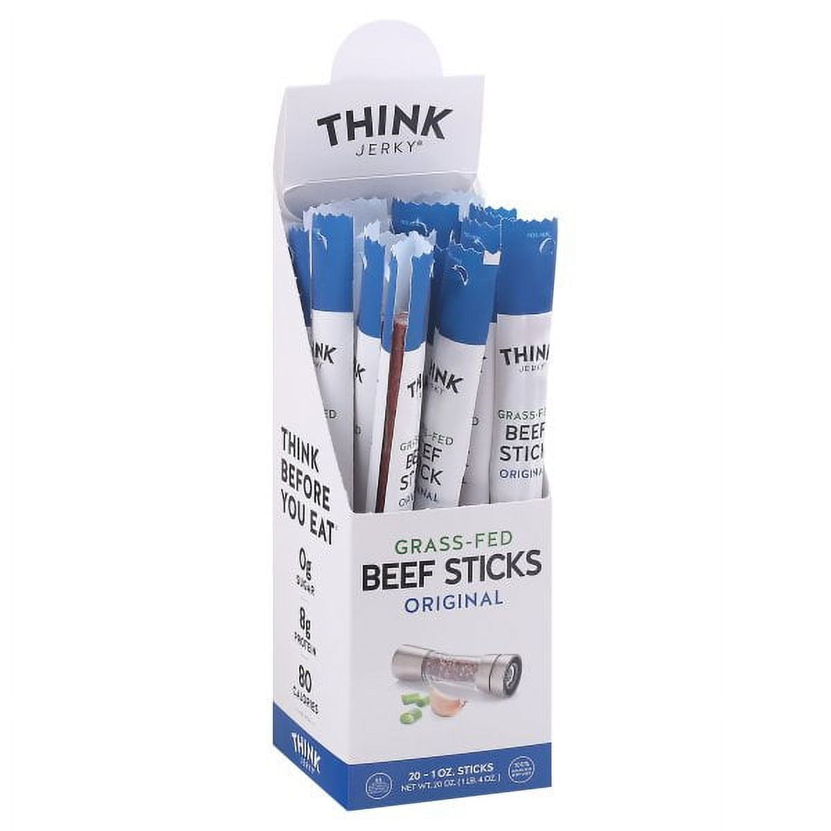 Think Jerky Original Beef Sticks, Keto Paleo, High Protein Snack, 1.0 ...
