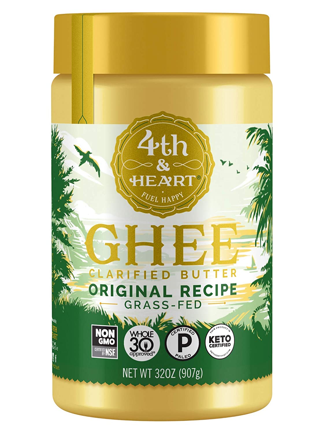 Original Grass-Fed Ghee, 32 Ounce, Keto, Pasture Raised, Non-GMO ...