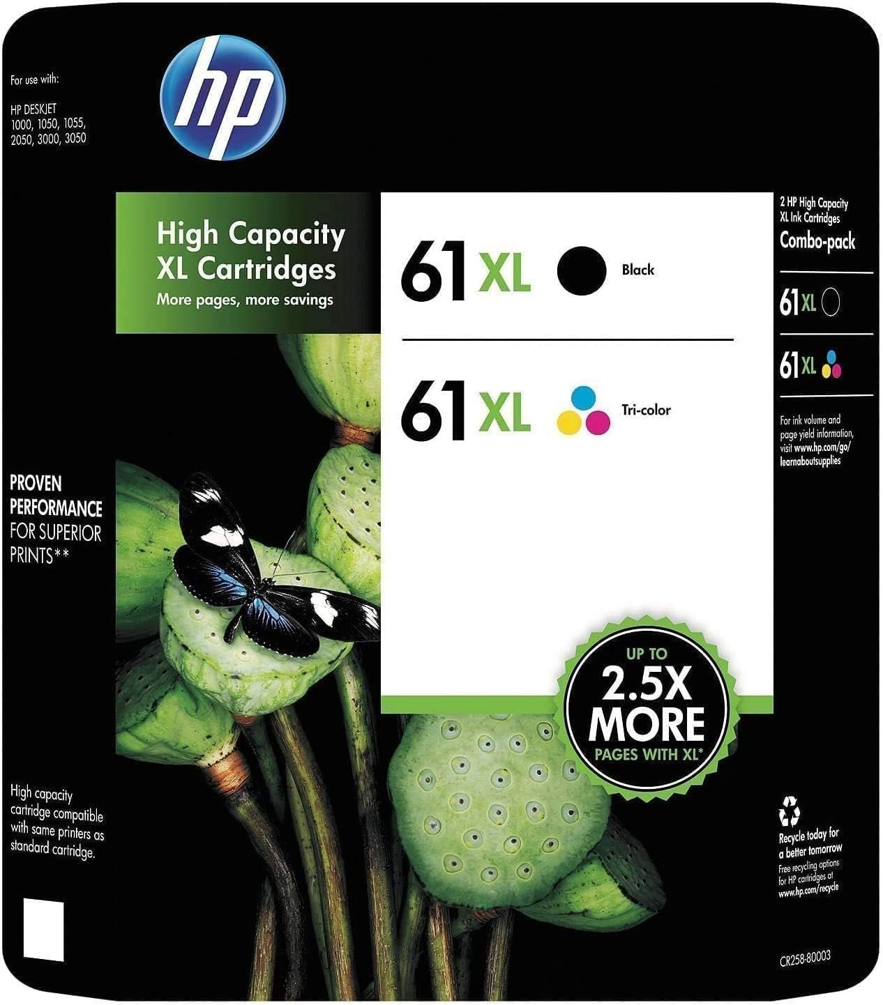 Original H P 61Xl Inkjet Cartridge - Black & Color Combo - Walmart.com
