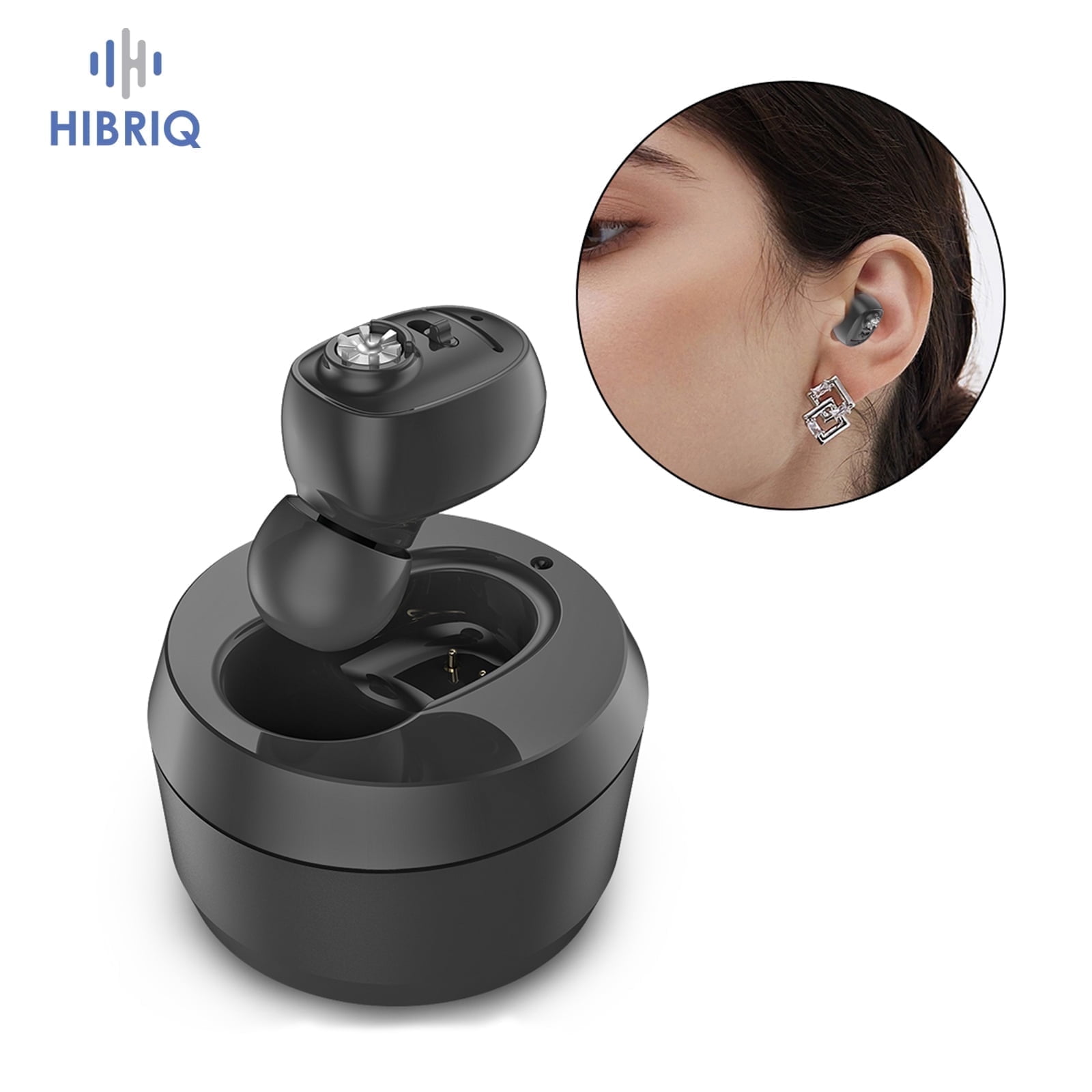 HIBRIQ Digital Hearing Aid for Seniors, Invisible Hearing Aids with ...