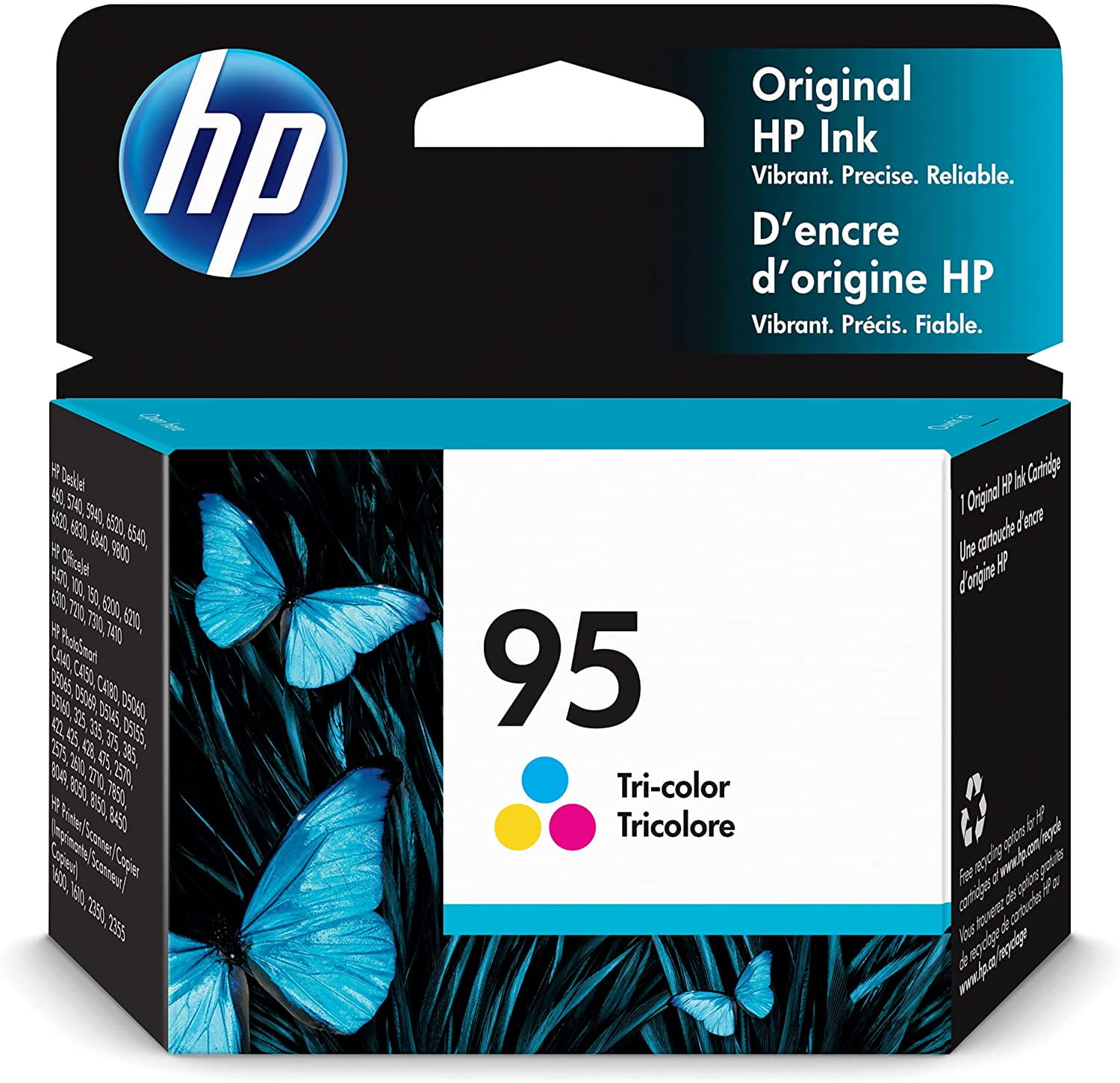 HP 95 Tricolor Ink Cartridge, Compatible with DeskJet 460, PhotoSmart ...