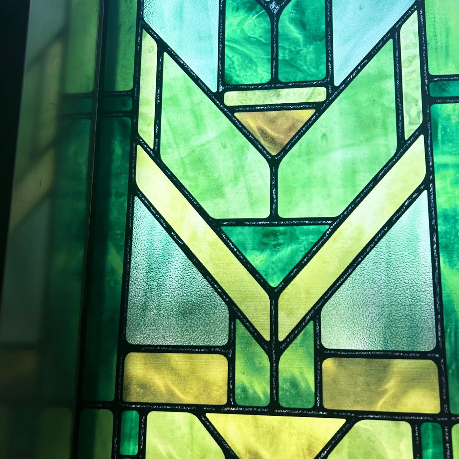 Original Hand Drawn Faux Stained Glass Window Film, Double-Sided ...
