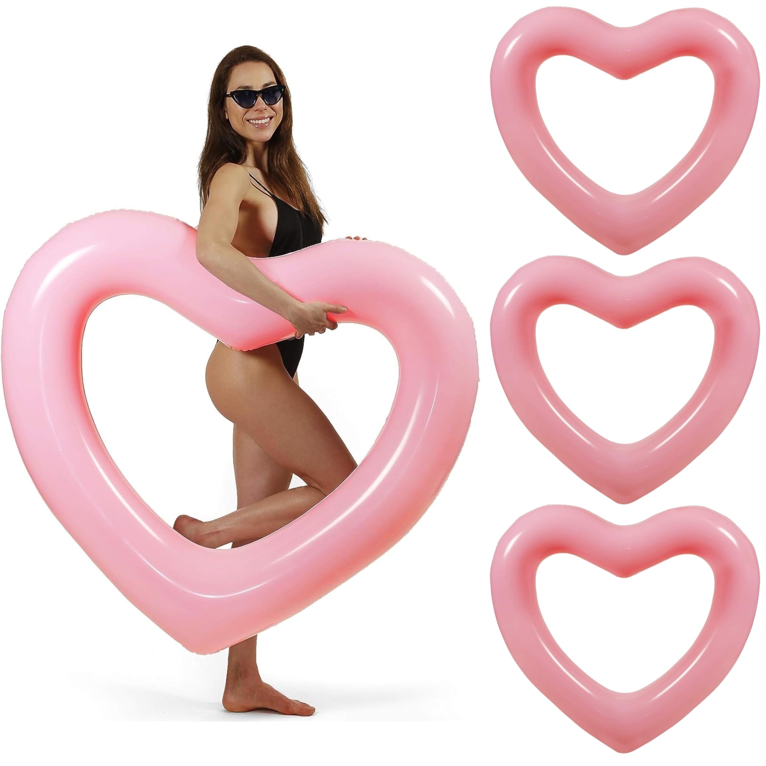 The Original Heart Shaped Pool Float by LOTELI - Light Pink - Thicker and Stronger - Best ...