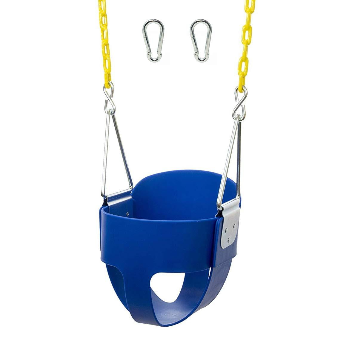 Original High Back Full Bucket Toddler Swing Seat with Plastic Coated ...