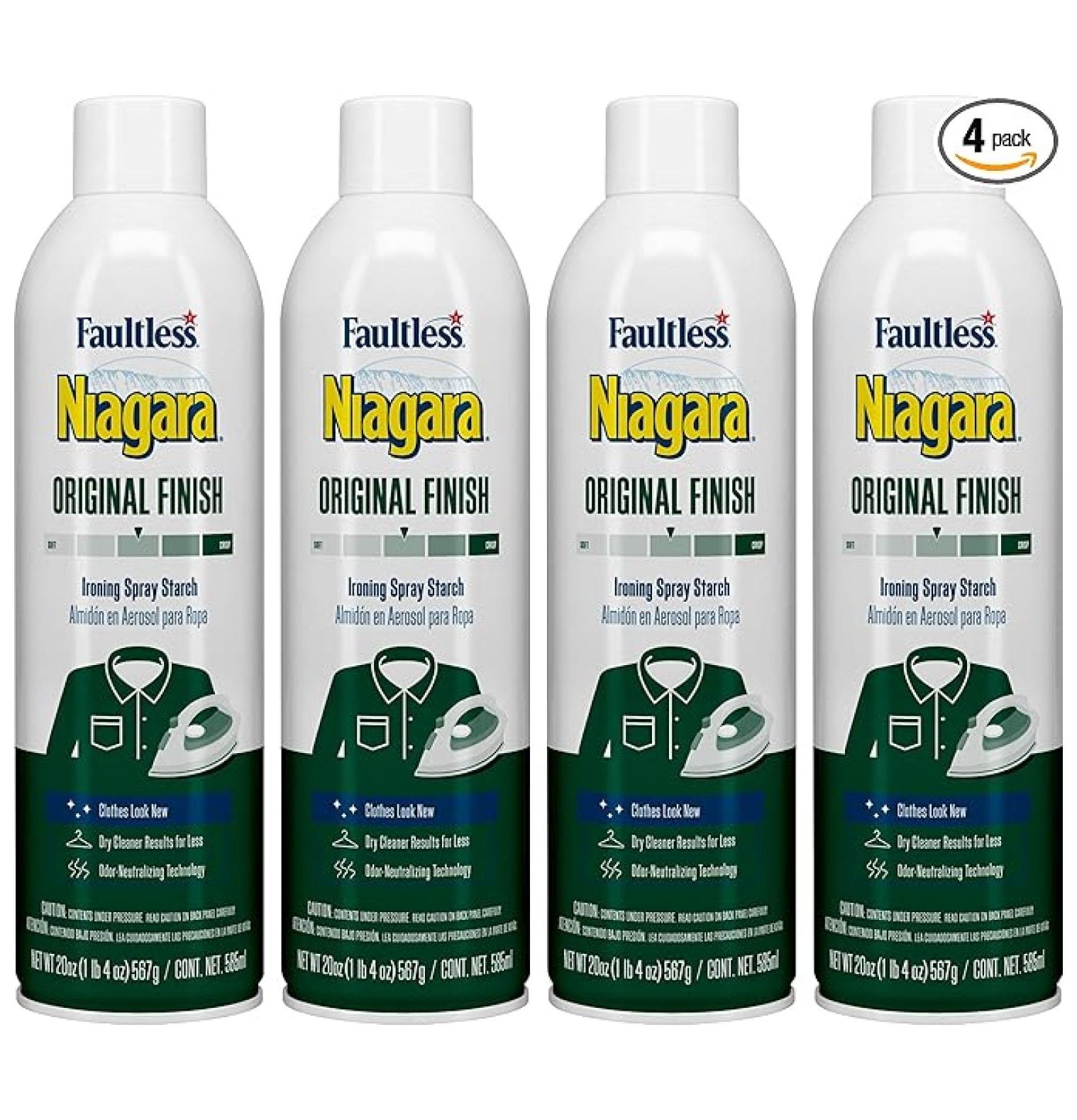 Original Hold Spray Starch for Clothes, Wrinkle Remover & Ironing Aid ...