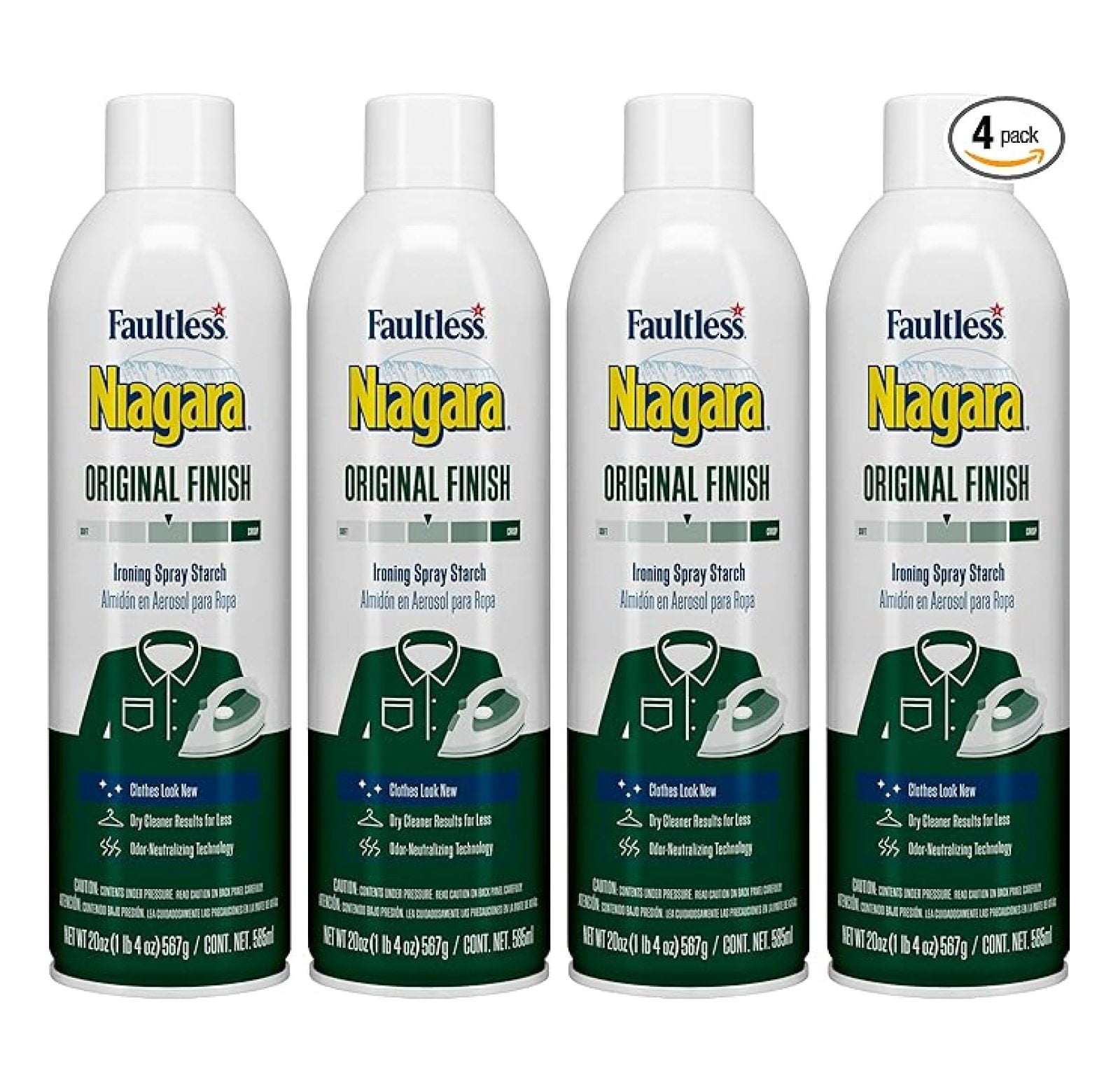 Original Hold Spray Starch for Clothes, Wrinkle Remover & Ironing Aid ...