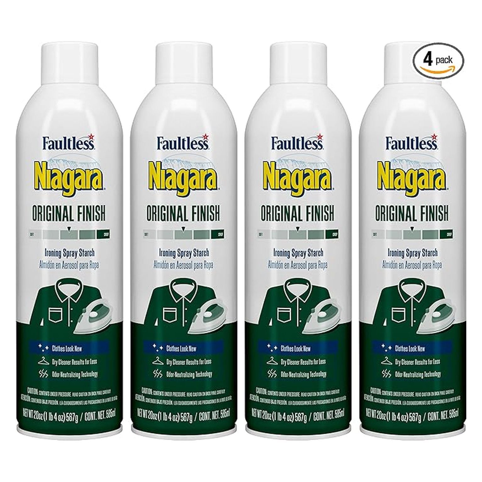 Original Hold Spray Starch for Clothes, Wrinkle Remover & Ironing Aid ...