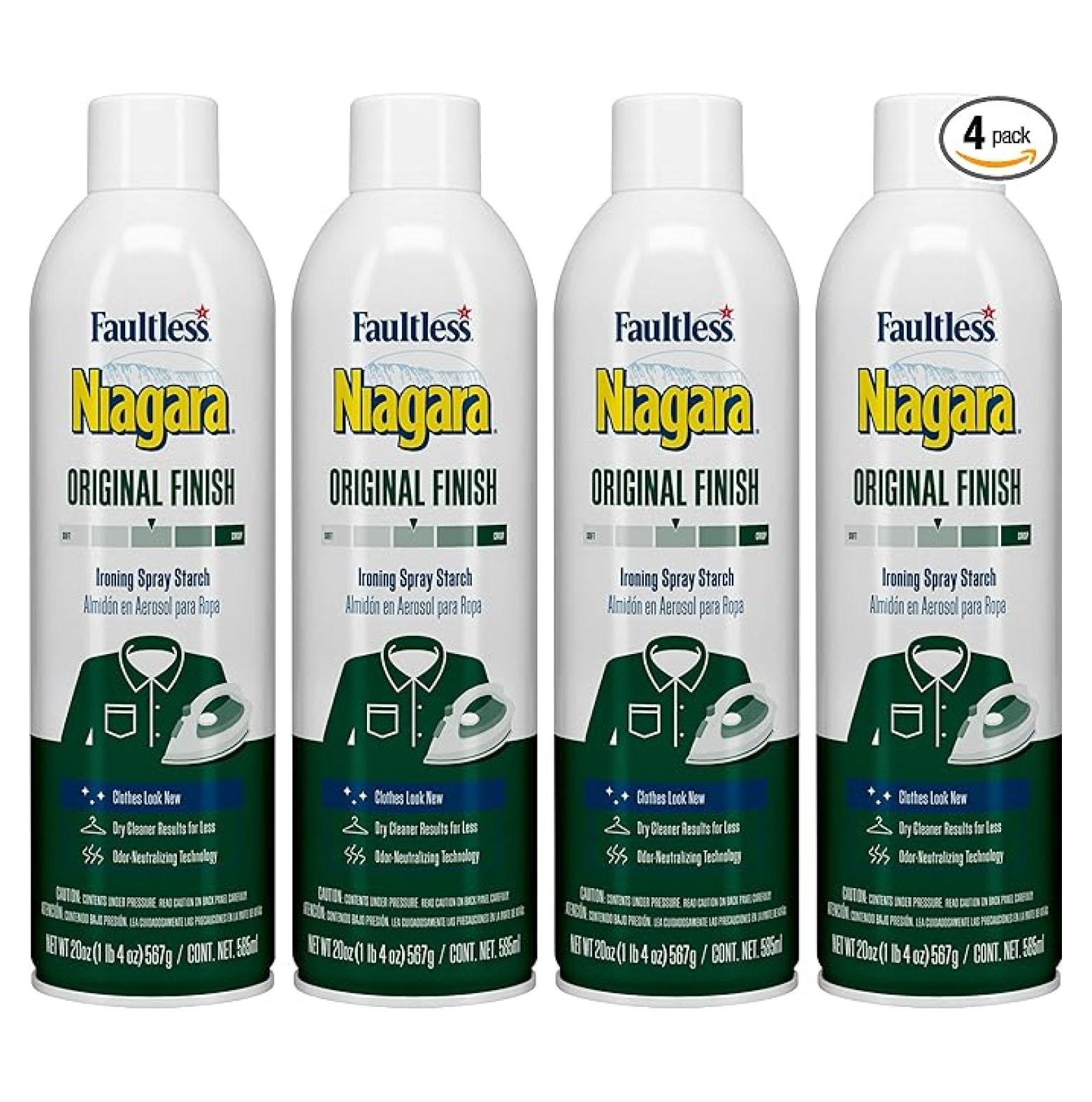 Original Hold Spray Starch for Clothes, Wrinkle Remover & Ironing Aid ...