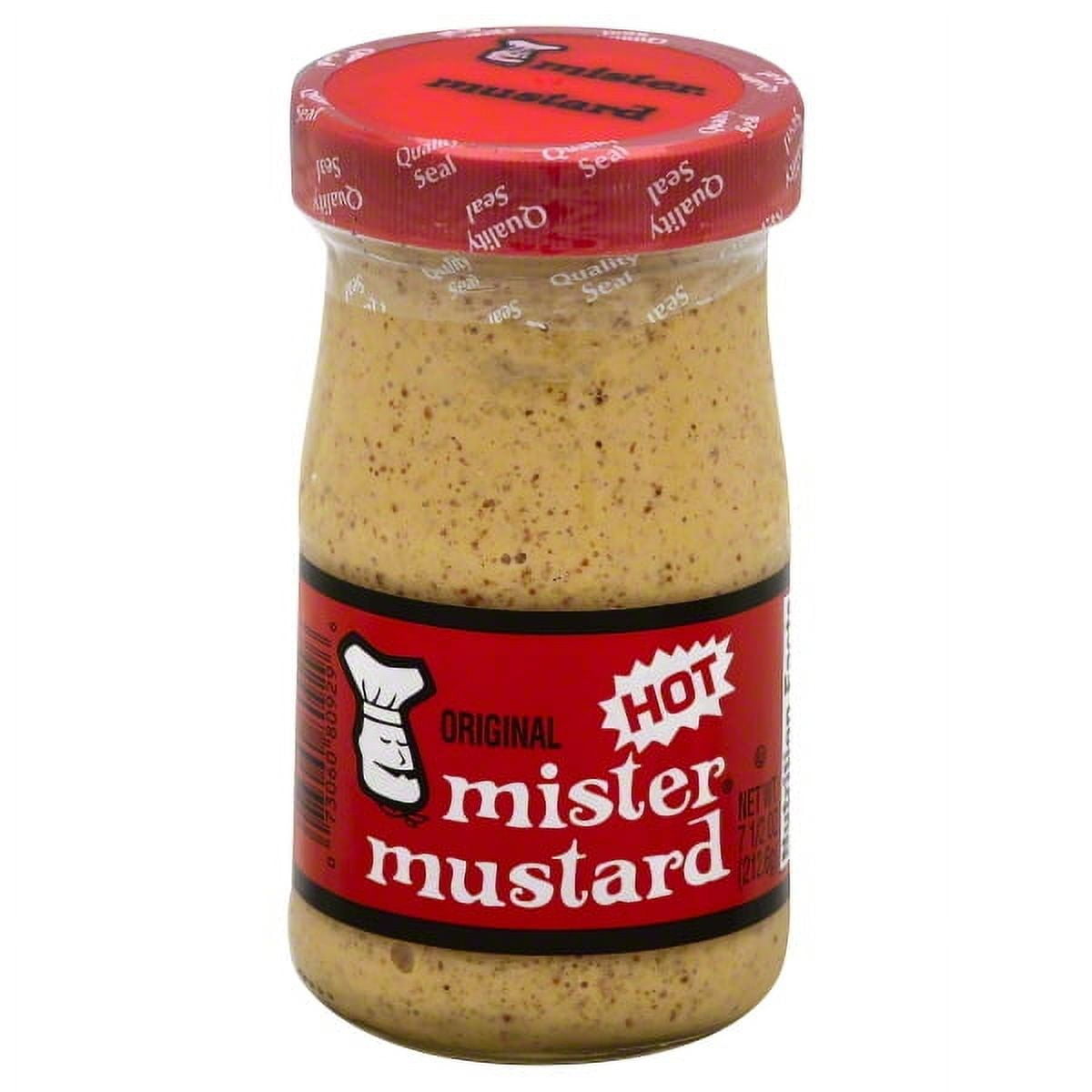 Mister Mustard Hot Mustard 7.5 oz Original Condiment for Sandwiches ...