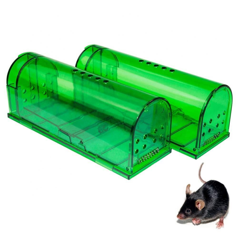 Original Humane Mouse Traps Easy to Set Kids Pets Safe Reusable for Indoor Outdoor use for Small Rodent Voles Hamsters Moles Catcher That Works. 2 Pack Walmart