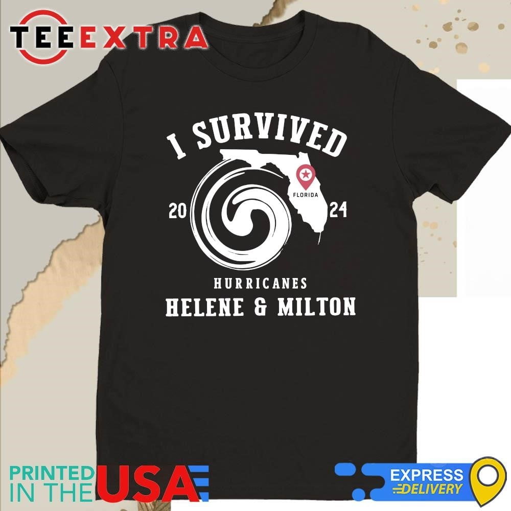 Original I Survived Hurricane Helene And Milton 2024 T-shirt - Walmart.com