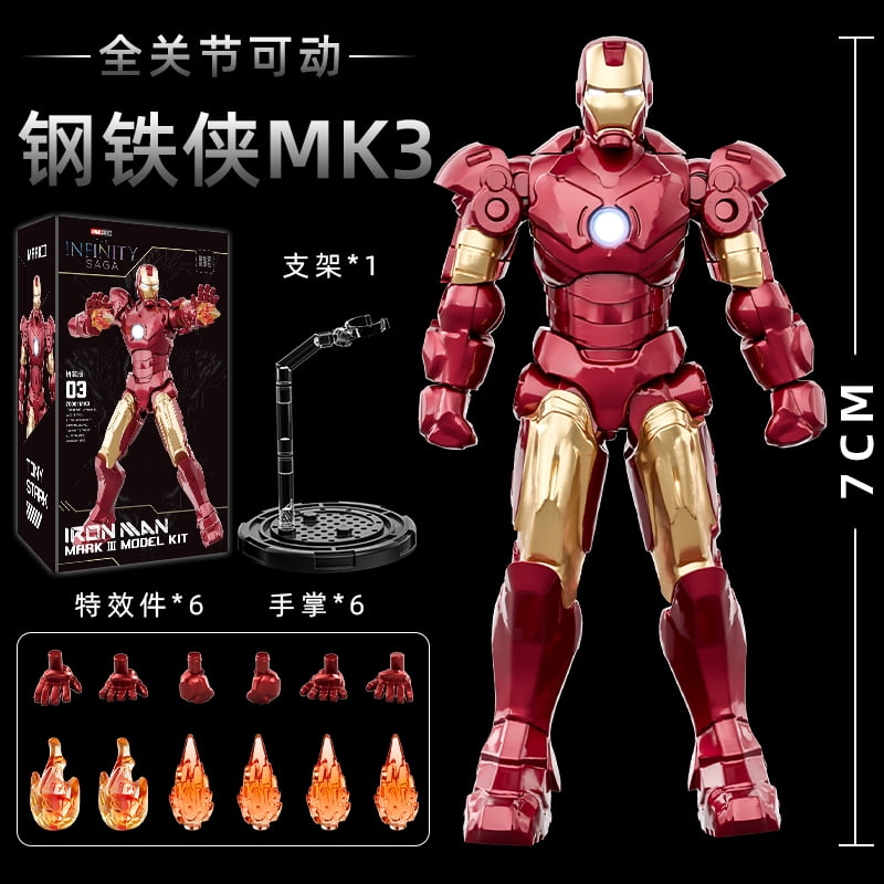 Original Iron Man Toys Blocks Bricks Building DIY Dust cover Legends ...