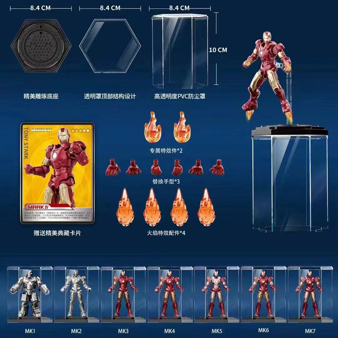 Original Iron Man Toys Blocks Bricks Building DIY Dust cover Legends ...