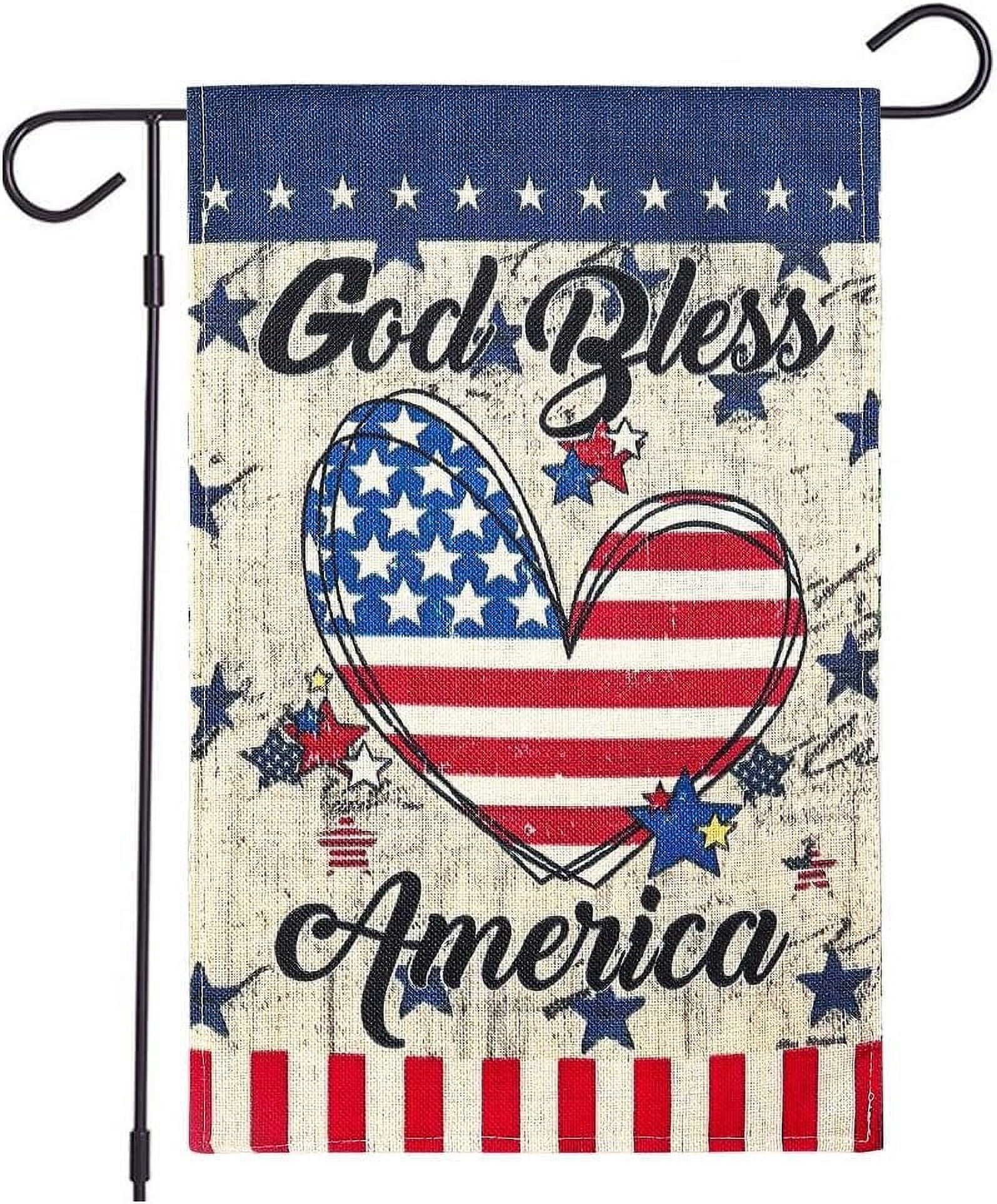 Original July 4th Independence Day Love Summer american Flag Garden ...