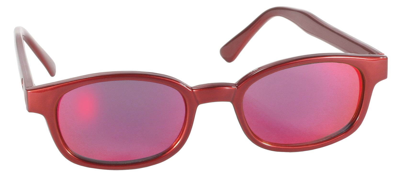 Original KD's 20124 - Metallic Red Frame/Red Mirror Lens Sunglasses by ...