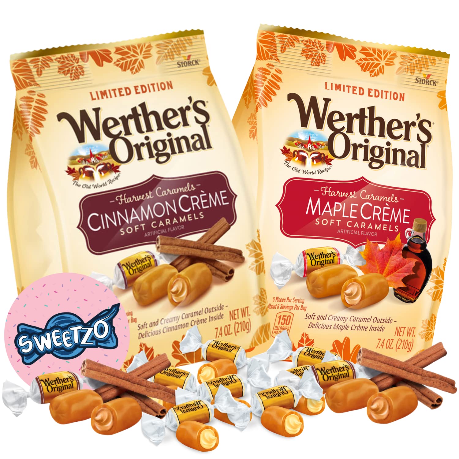 Original Limited Edition Harvest Soft Filled Caramels, Maple and ...