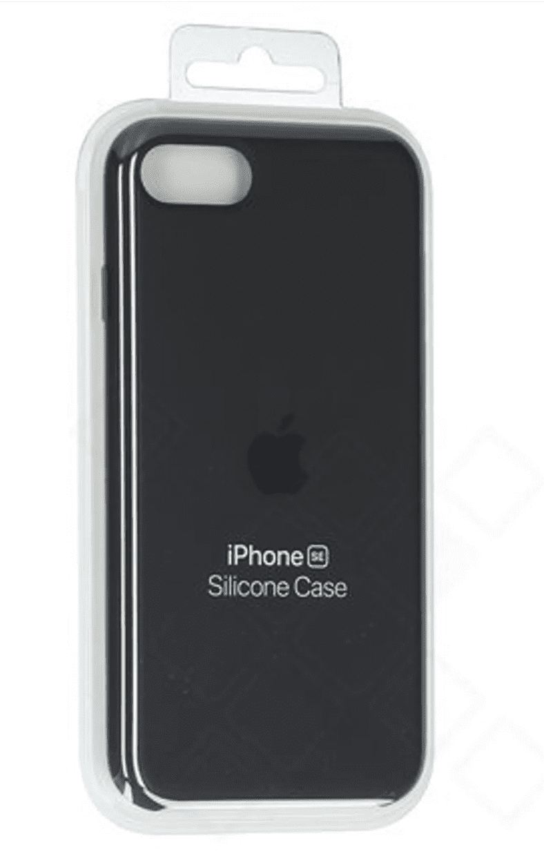 Original MXYH2ZM/A Silicone Case iPhone SE 2nd Gen Black Brand New ...