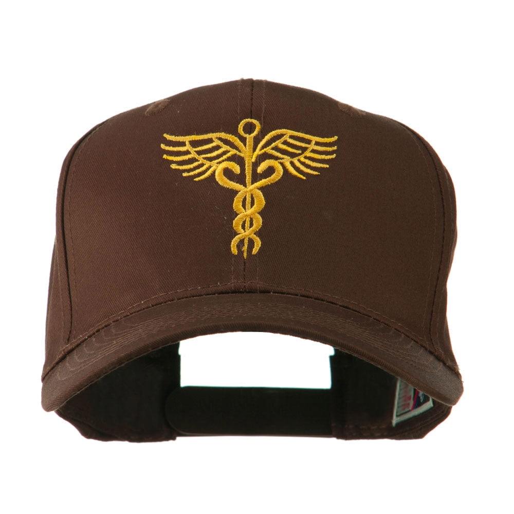 Original Medical Caduceus Outline Embroidered Cap - Brown OSFM ...
