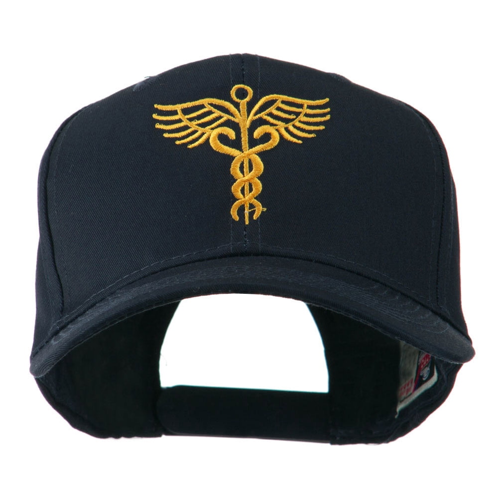 Original Medical Caduceus Outline Embroidered Cap - Navy OSFM - Walmart.com