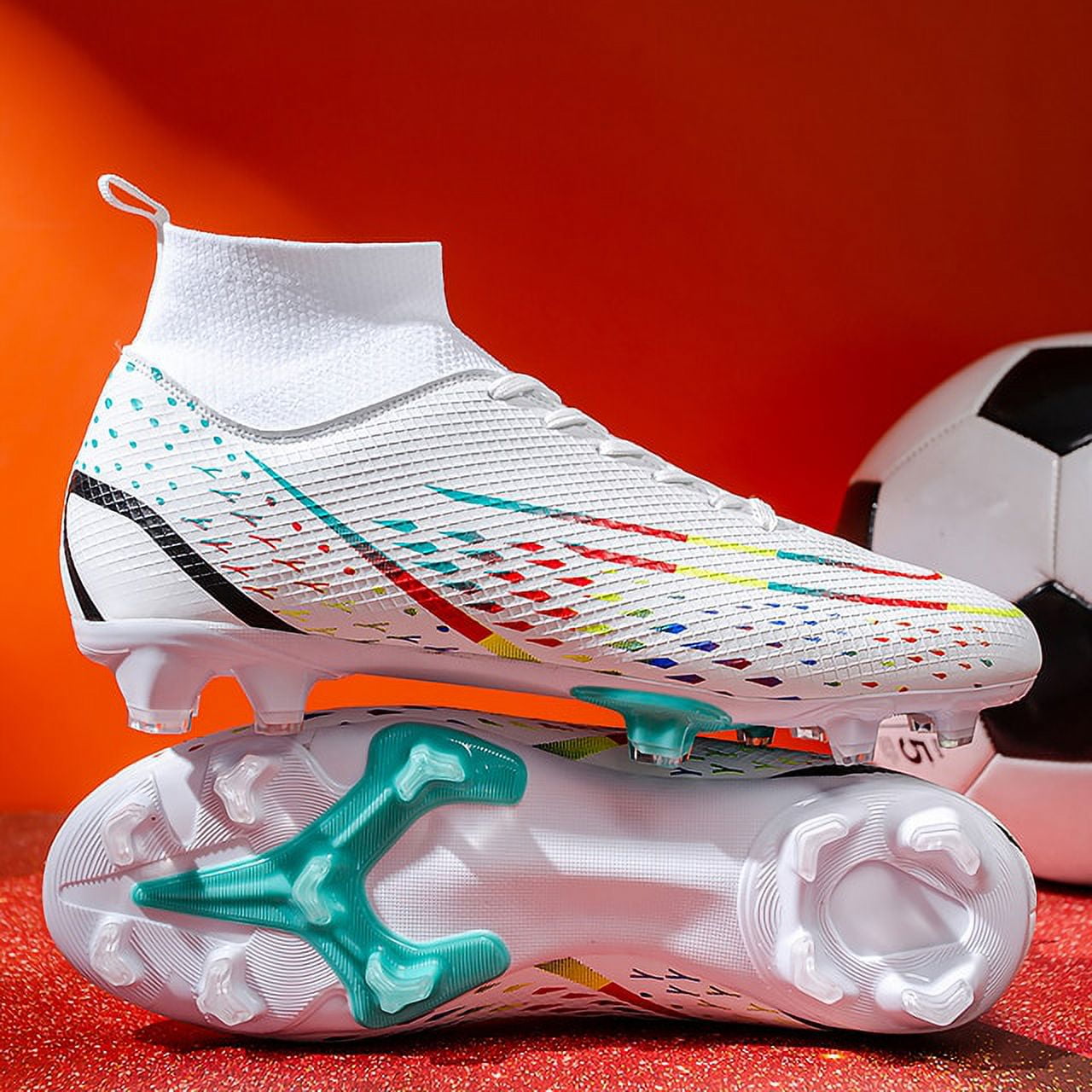 Original Men Soccer Shoes AG/TF Youth Football Boots Comfortable ...