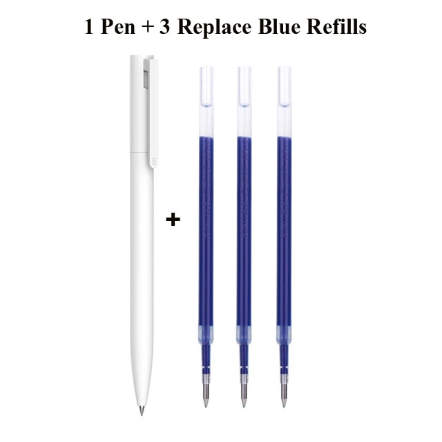 Original Mi Gel Pen 0.5mm Black Refill No Cap Bullet Pen Smooth ...