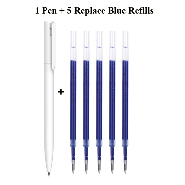 Original Mi Gel Pen 0.5mm Black Refill No Cap Bullet Pen Smooth ...