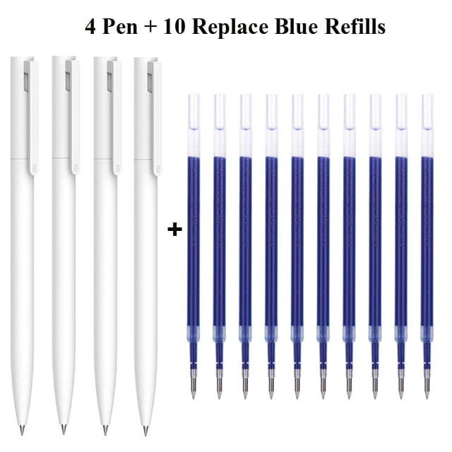 Original Mi Gel Pen 0.5mm Black Refill No Cap Bullet Pen Smooth ...