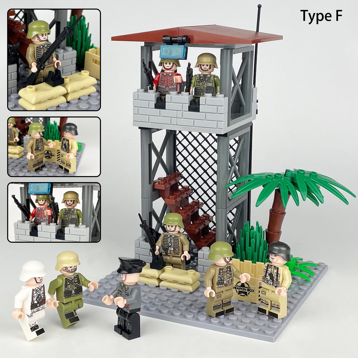 Original Military Command Center Defense Bunker Scene Building Blocks ...