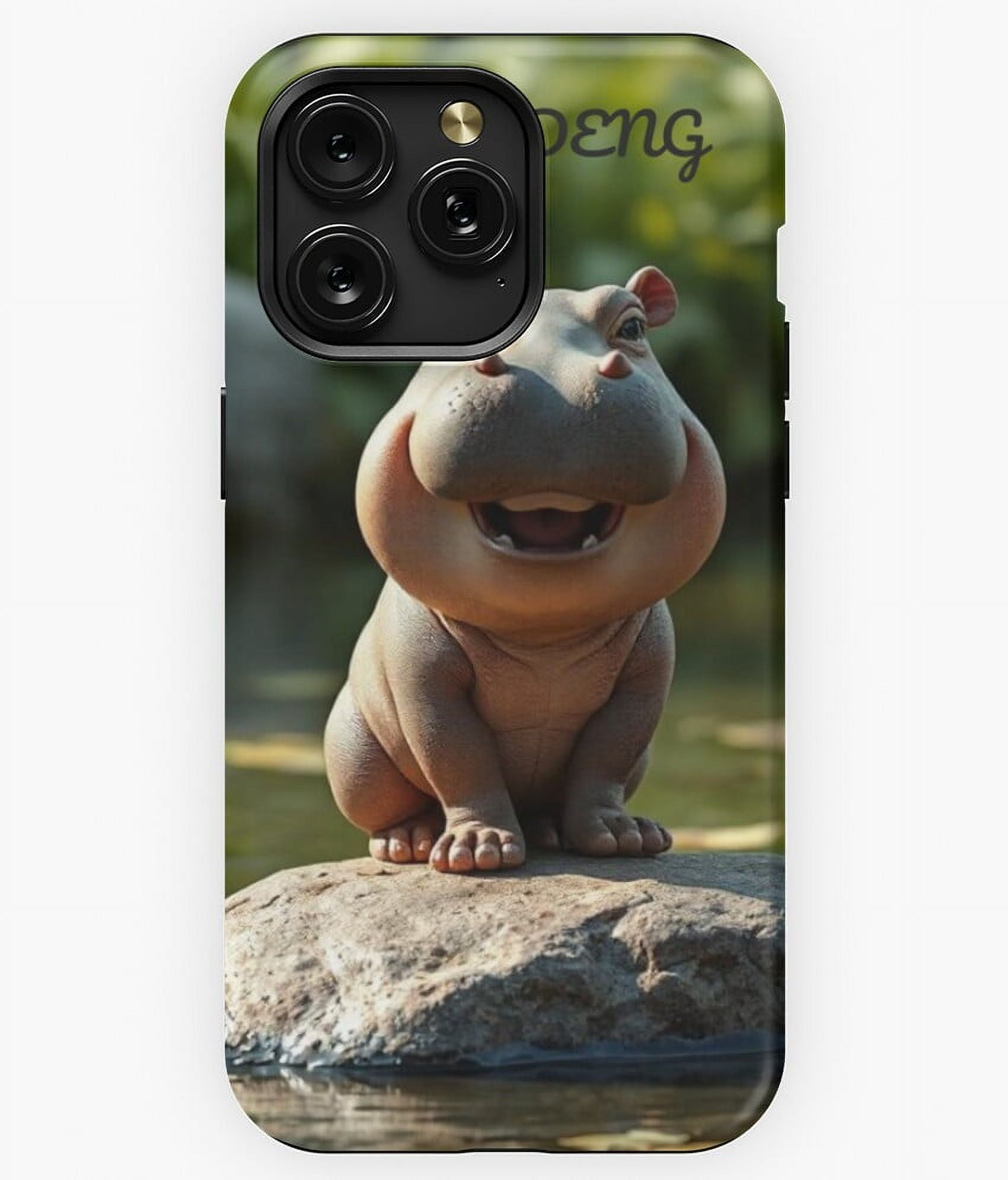Original Moo Deng The Famous Pygmy Hippo Essential A4586 Phone Case for ...