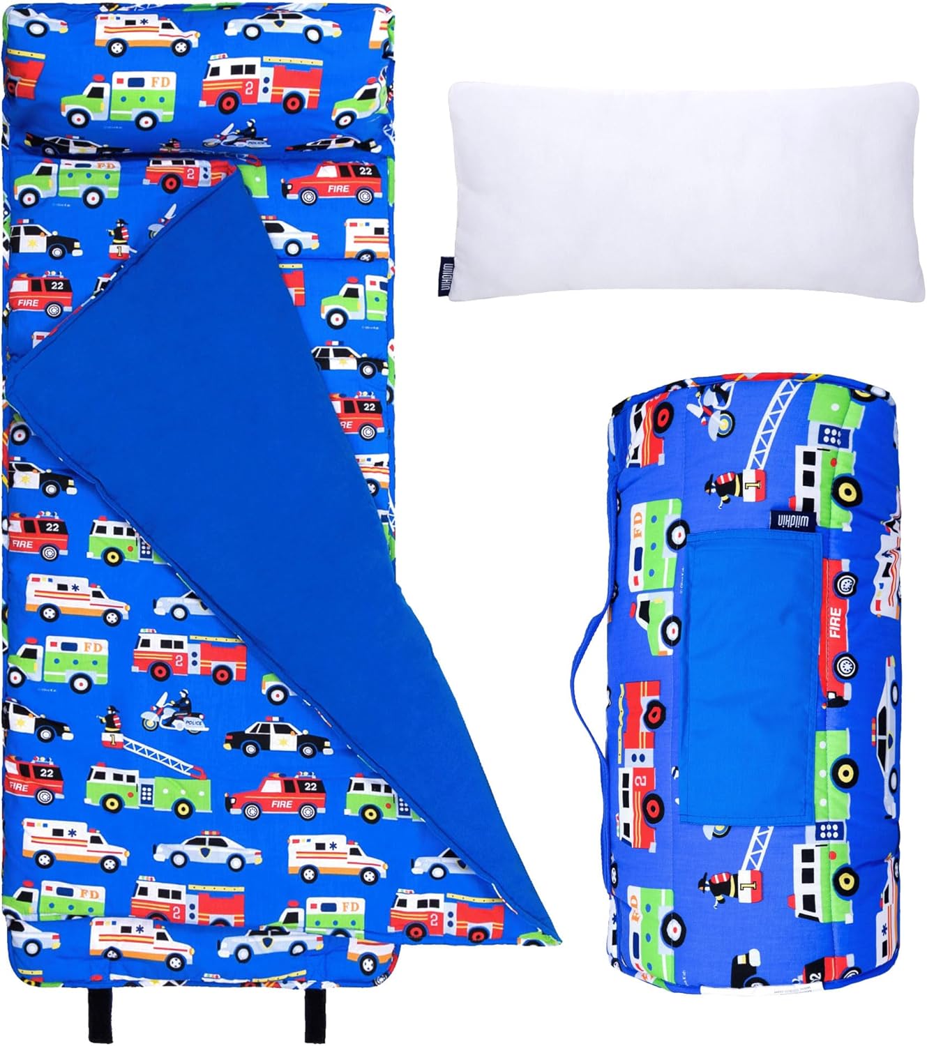 Original Nap Mat with Reusable Pillow for Boys & Girls - Hook & Loop ...