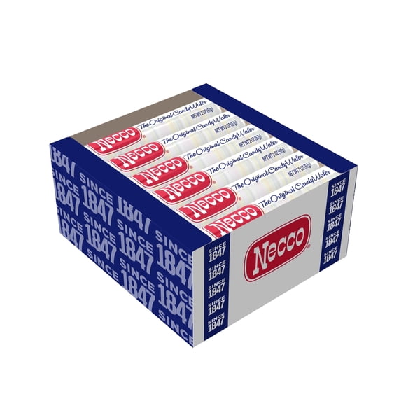 Necco Original Assorted Wafers, 18 Rolls, Gluten-Free Crispy Nostalgic ...