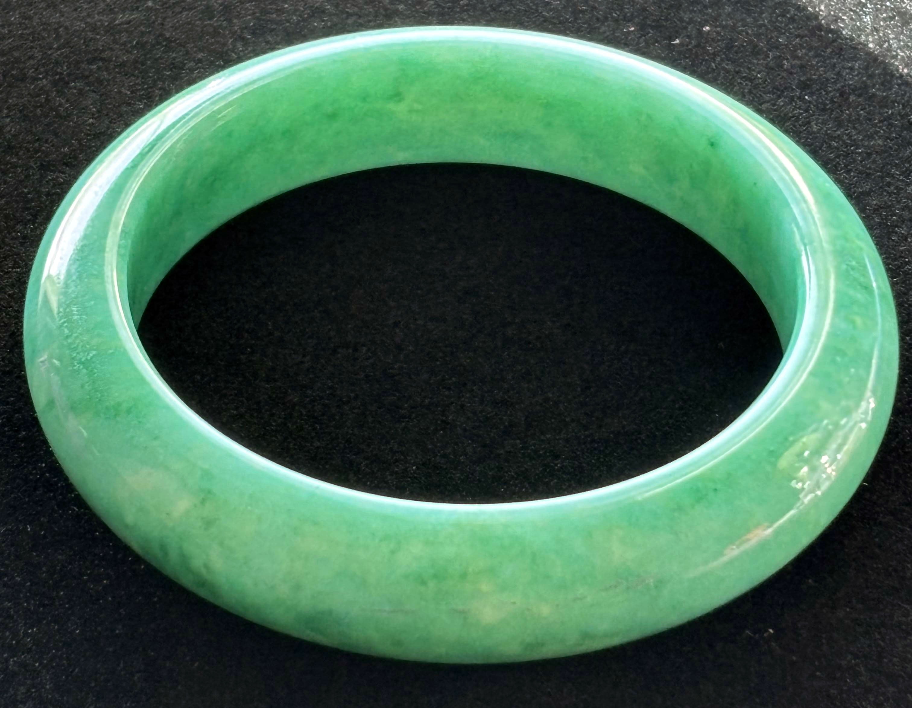 Original Onyx Natural Marble Handmade Jadeite Color Bracelet/Bangles ...