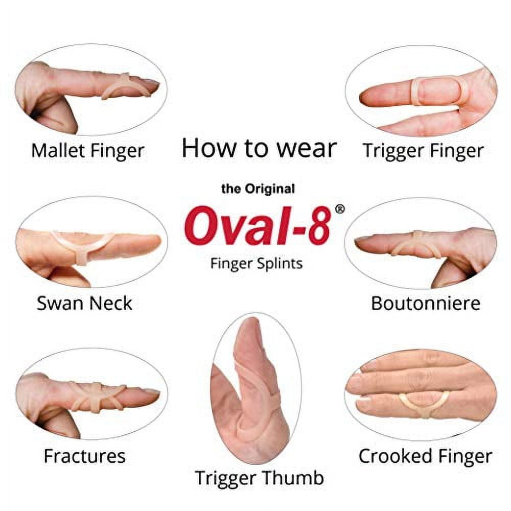 Original Oval-8 Finger Splints, Support and Protection for Arthritis, Trigger Finger or Thumb ...
