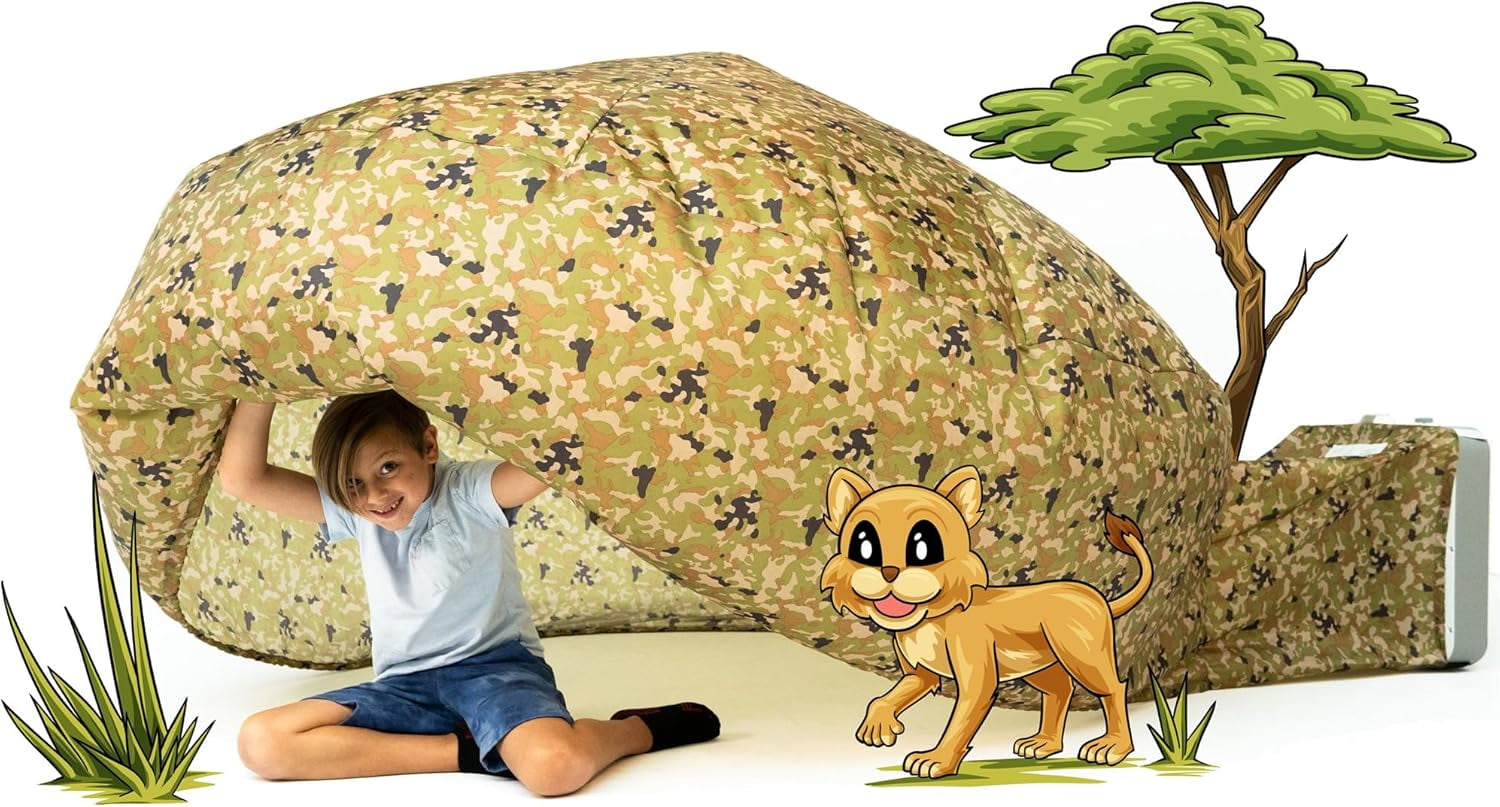 The Original Patented AirFort - Build A Fort in 30 Seconds, Inflatable ...