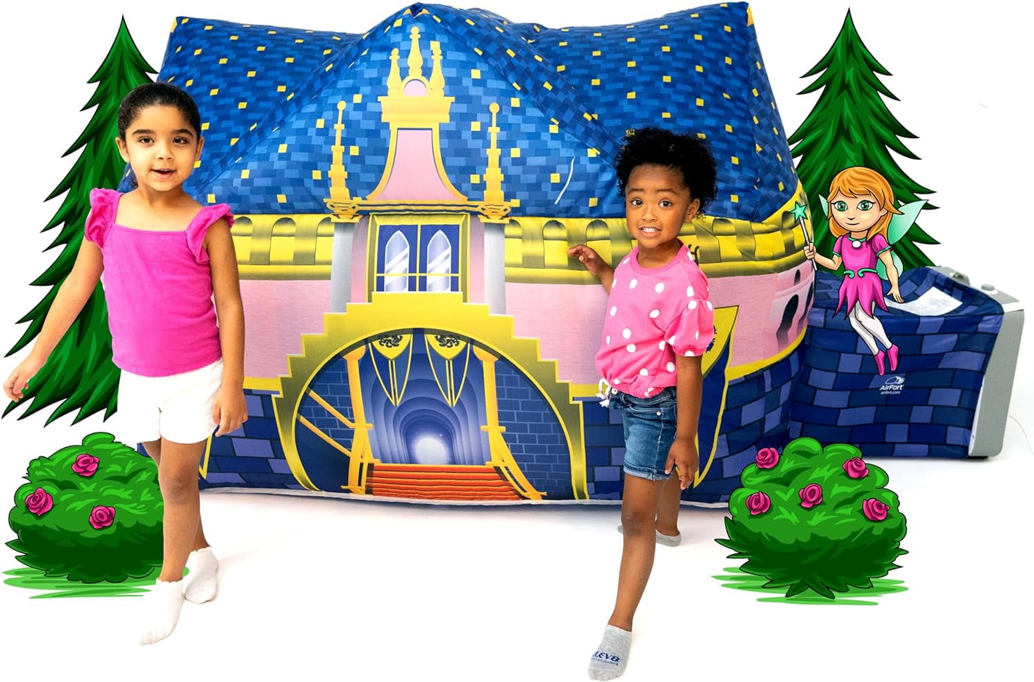 Original AirFort - Big Playhouse, Indoor & Outdoor Royal Castle Tent ...