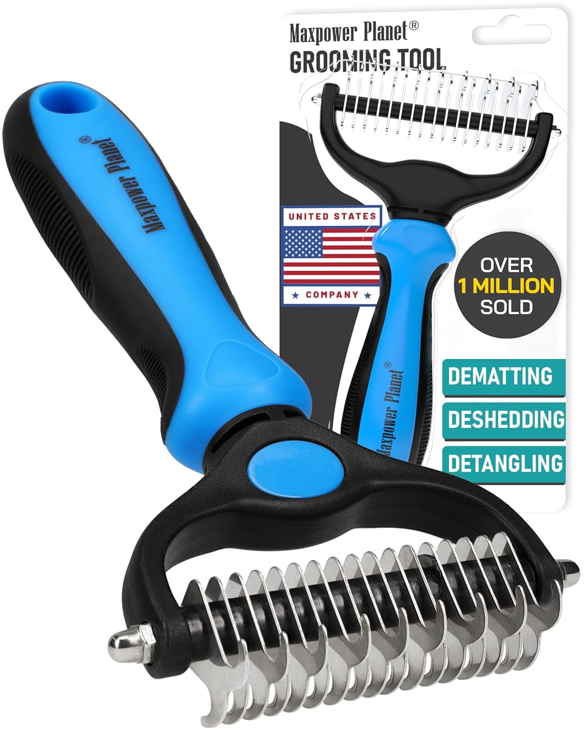 Original Pet ng Rake - Double-Sided Deshedding Dematting Tool ...