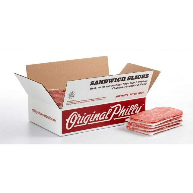 Original Philly Ribeye Seasoned Beef Sandwich Slices, 5 Ounce - 32 per ...
