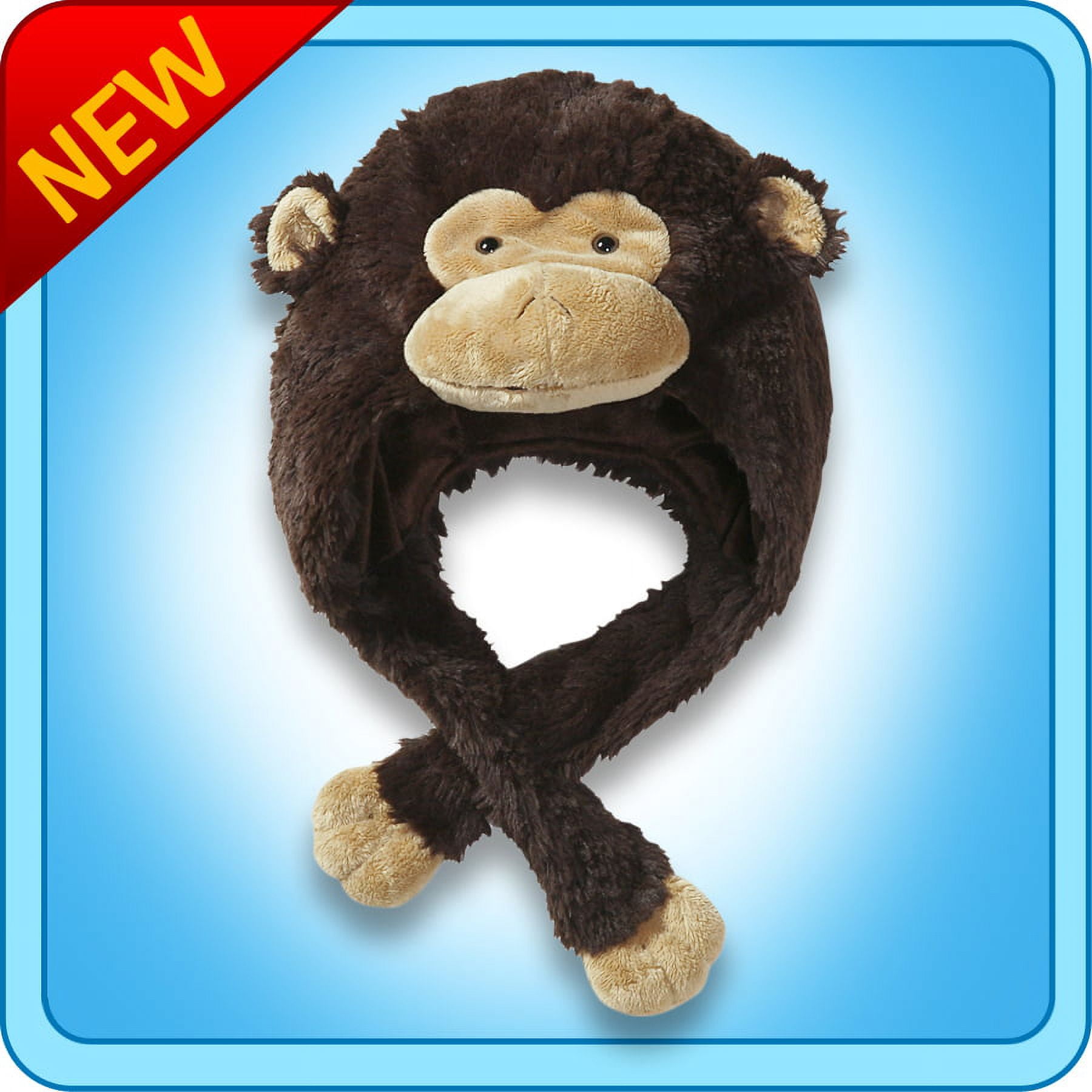 Original Pillow Pets Silly Monkey Hat Plush Toy Gift - Walmart.com