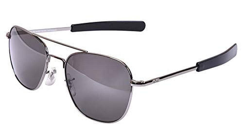 Original Pilot Sunglasses with 55mm Bayonet Temples and True Color Gray ...