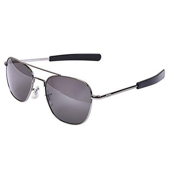 Original Pilot Sunglasses with 55mm Bayonet Temples and True Color Gray ...