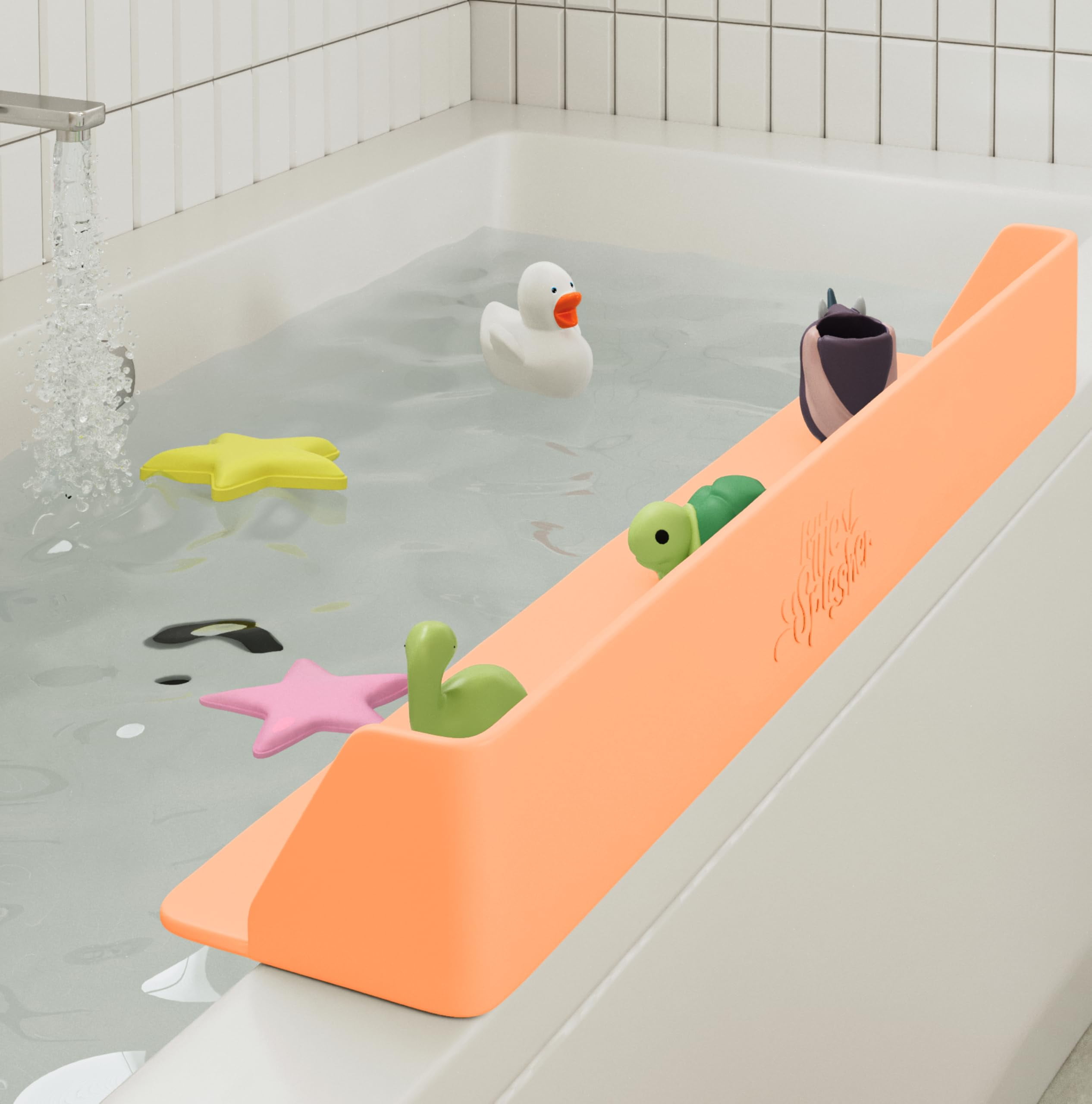 Original PlayPad, Bathtub Splash Guard Play Shelf - Toy Tray Caddy ...