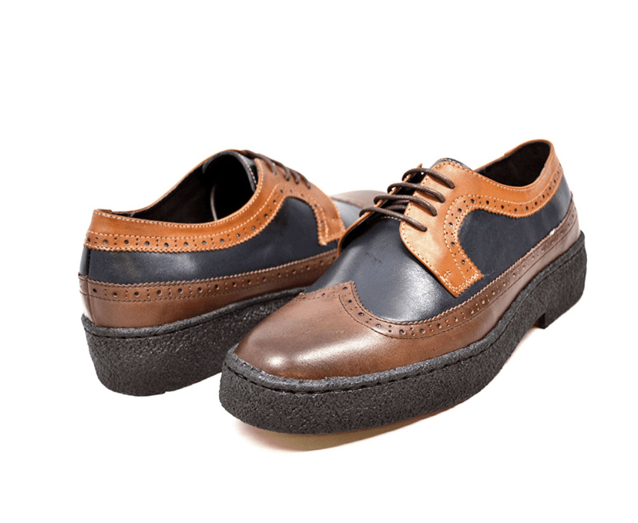 Original Playboy Low Cut Wingtip Lace-Up Leather Shoes - Walmart.com