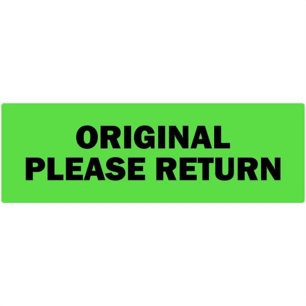 Original Please Return Labels - Walmart.com