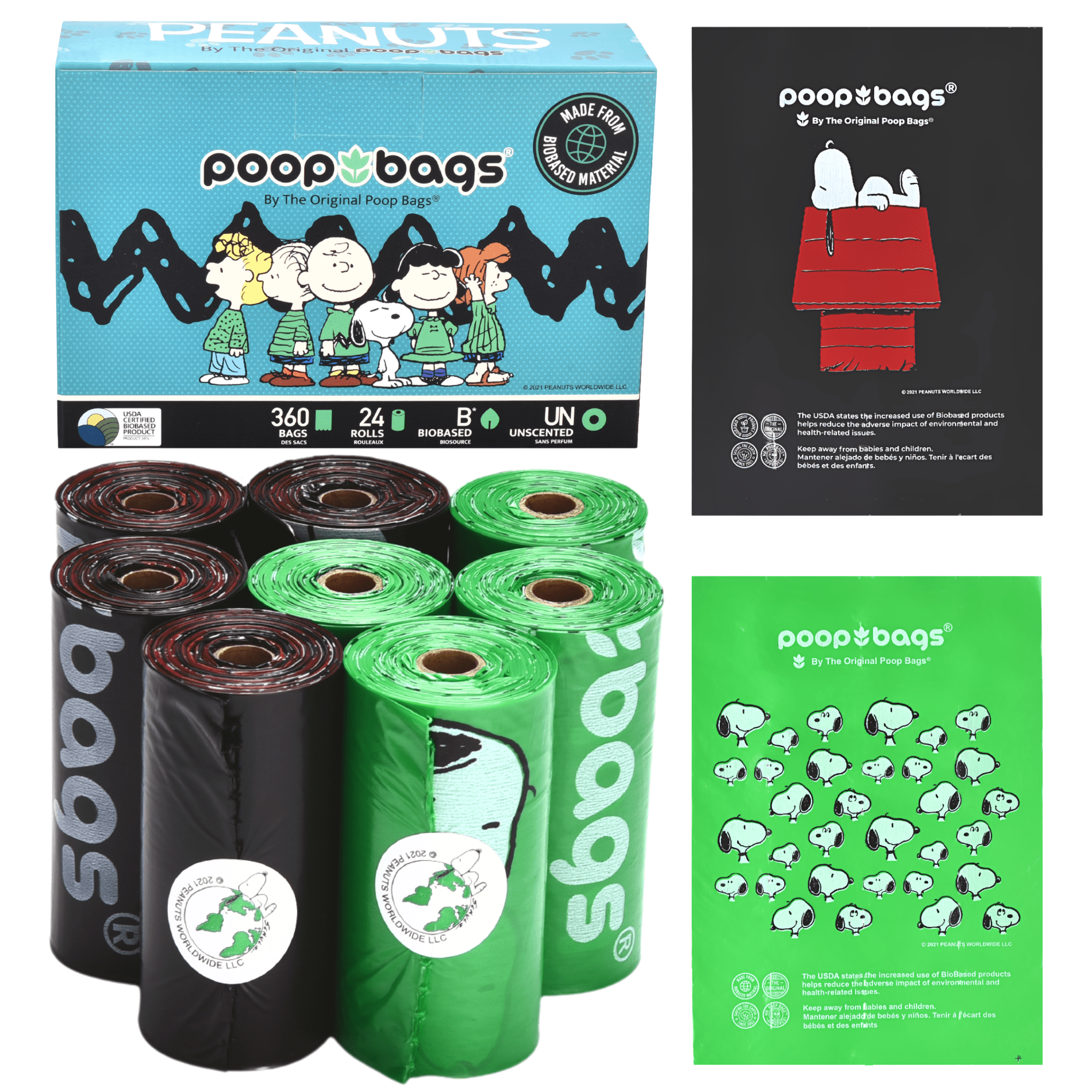 USDA Biobased Peanuts Leash Rolls (360 CT) - Walmart.com