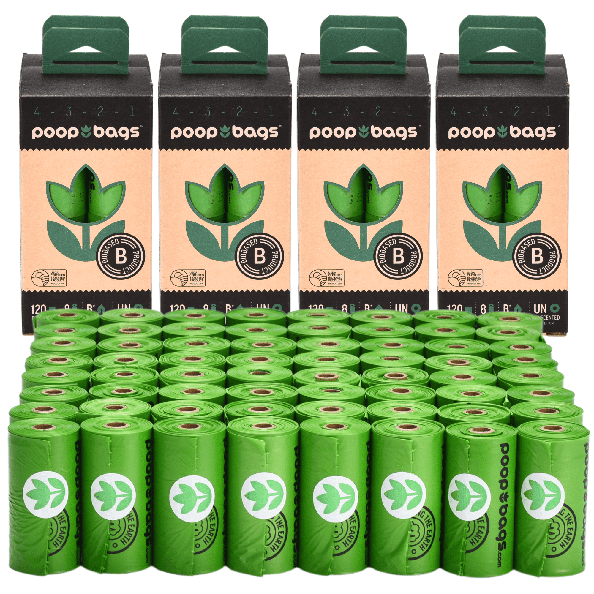 The Original Poop Bags® Pet Waste Disposal, USDA Certified Biobased ...