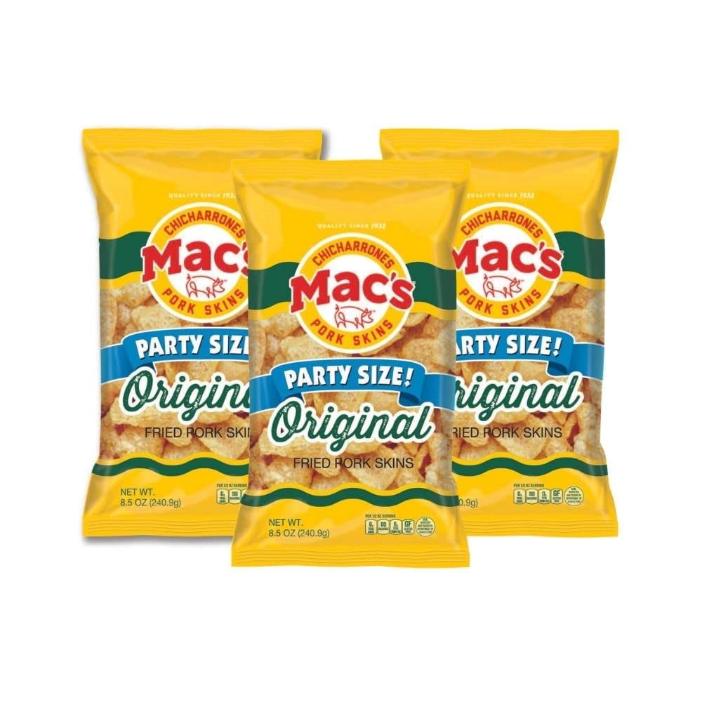 Original Pork Skins, Low Carb, Keto Friendly Snack 8.5 OZ (Pack of 3 ...